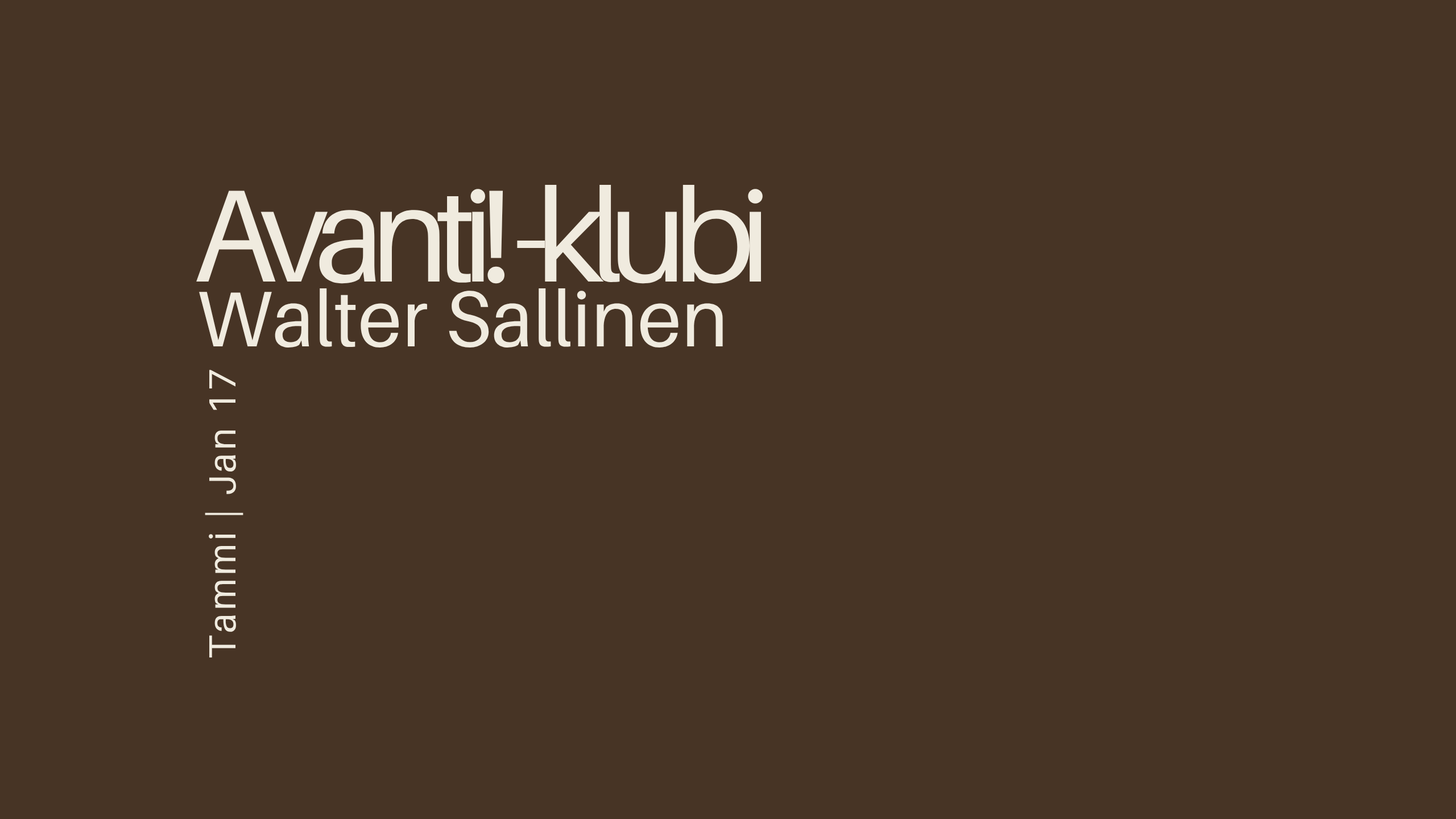 Avanti! -Club: Walter Sallinen - Kamariorkesteri Avanti!